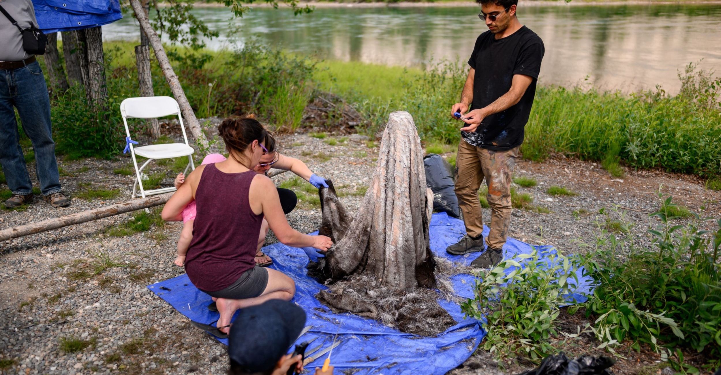 Moosehide Tanning - Indigenous Yukon